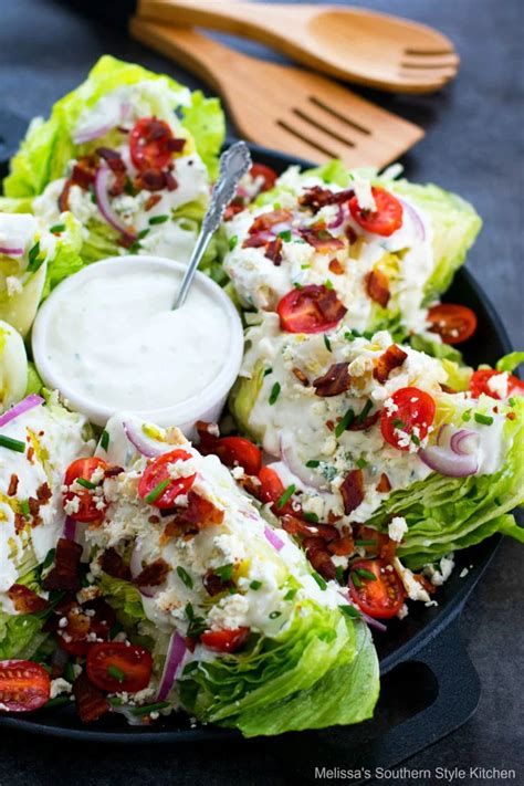 This Classic Wedge Salad With Homemade Bleu Cheese Dressing Is The