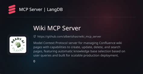 wiki mcp server langdb