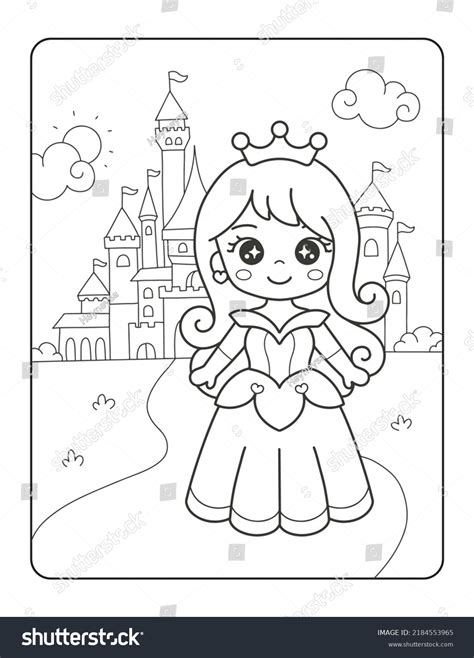 Coloring Pages Princess Castle