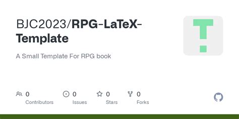 Github Bjc2023rpg Latex Template A Small Template For Rpg Book
