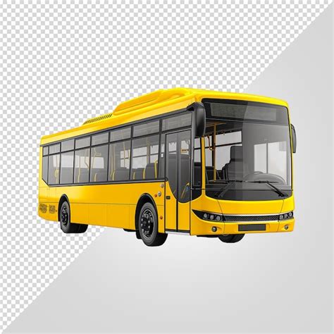 Premium Psd Bus Isolated On White Background