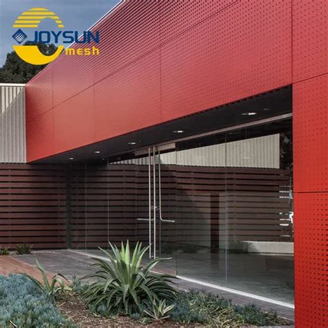 Revestimiento Exterior Moderno Panel De Fachada De Metal Perforado De