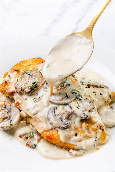 Chicken With Creamy Mushroom Sauce Permen138 Culinary And Recipes