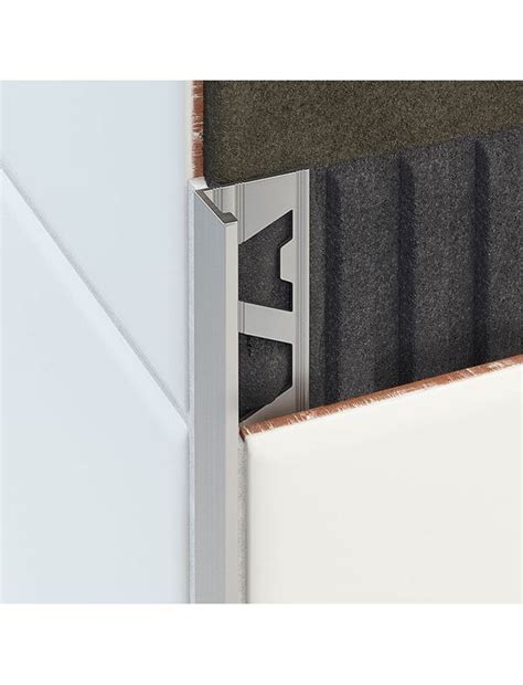 Amark Aluminium Tiling Angle Brushed Silver 8mm X 3m Long Tradiecart