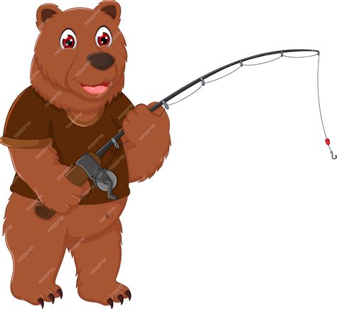 Premium Vector Bear Fishing