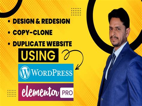 redesign copy clone duplicate wordpress website using elementor pro
