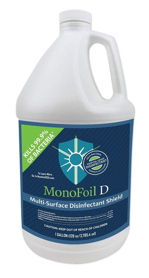 Monofoil D Multi Surface Disinfectant Shield 1 Gallon