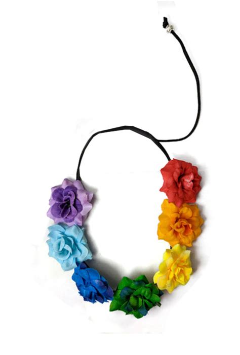 Rainbow Pride Flower Headband Perth Hurly Burly