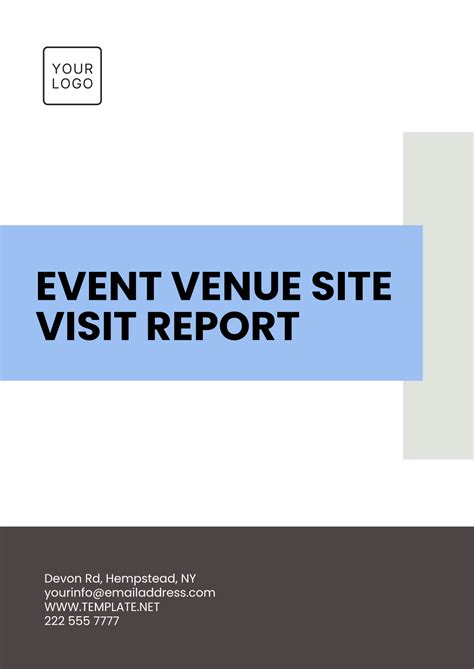 Free Site Visit Report Template To Edit Online
