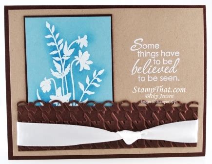 Just Believe Houndstooth Card — Stampthat