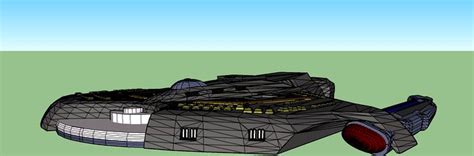 Saber Class Starship 3d Model