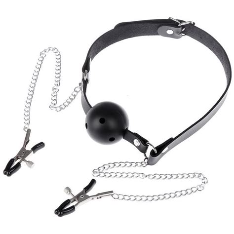 Aaa Jouet érotique En Cuir Pu Boule De Gag Sexe Oral Avec Clip En