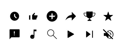Premium Vector Youtube Buttons Set Of Icons Navigation Buttons For