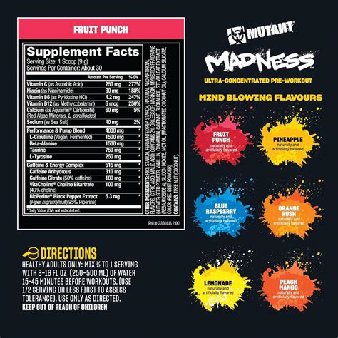 Mutant Madness Pre Workout 30 Servings