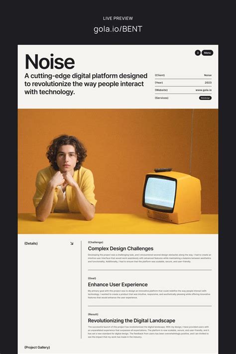 Personal Website Design Portfolio Webflow Template Personal Website