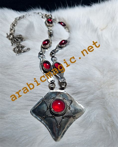 Red Jinn Magical Pendant Amulet Arabic Magic