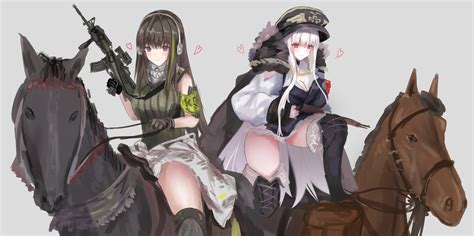 Martinreaction Kar98k Girls Frontline M4a1 Girls Frontline Girls Frontline Absurdres