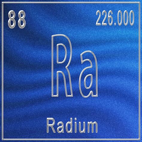 Premium Photo Radium Chemical Element Sign With Atomic Number And
