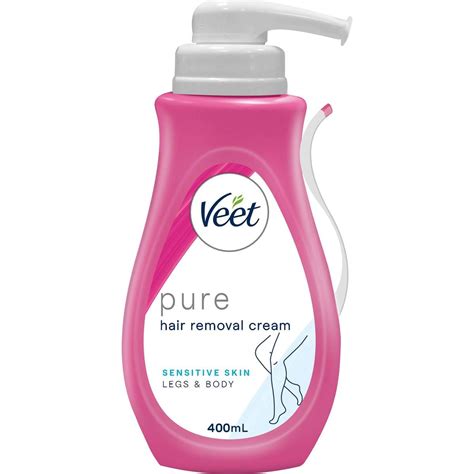 Veet Pure Hair Removal Cream Legs And Body For Sensitive Skin 400ml