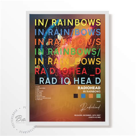 Radiohead In Rainbows Poster Posters Base
