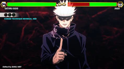 Gojo Vs Jogo With Healthbars Jujutsu Kaisen Youtube