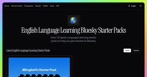 English Language Learning Bluesky Starter Packs 1 Lists • Jun 2025