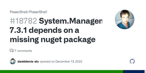 Systemmanagementautomation 731 Depends On A Missing Nuget Package