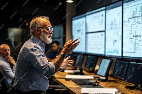 Telecommunications Engineer Presenting Network Optimization Plans To A