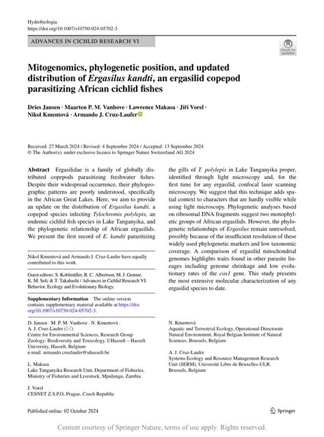 Mitogenomics Phylogenetic Position And Updated Distribution Of