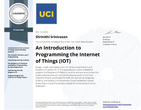 Shrinithi Srinivasan On Linkedin Iot Programming