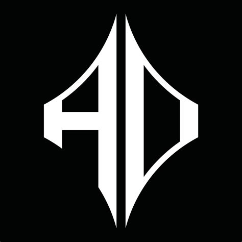 Ad Logo Monogram With Diamond Shape Design Template 16154979 Vector Art At Vecteezy