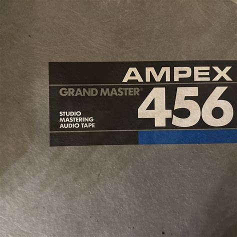 Ampex Quantegy 456 12″ Width Reel Tape Sp 10″ Nos Pancake 2500