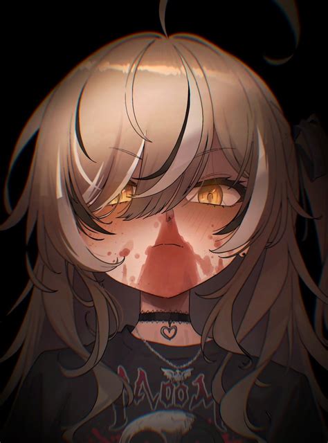 Nanashi Mumei Nanashi Mumei Nightmare And Andrew Wk Hololive And More Drawn By Zedd