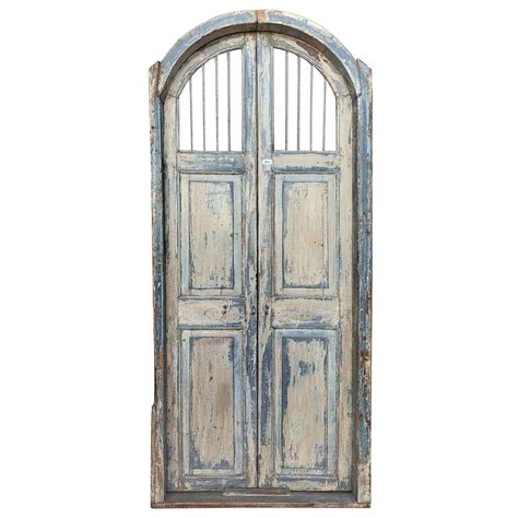 Puerta De Madera Marrón Con Acabado Artesanal 115x12x265 Leroy Merlin