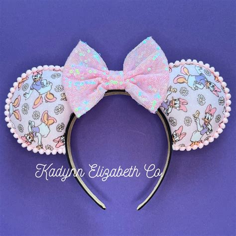 Daisy Duck Mouse Ears Mickey Minnie Mouse Ears Etsy