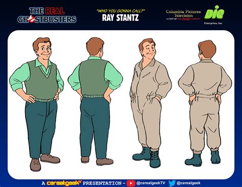 Real Ghostbusters 1986 91 Part 1 Model Sheets Turnarounds Character Reference Concept Art