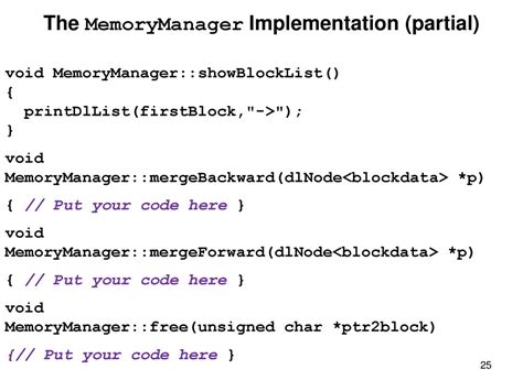 the memory manager project ppt download