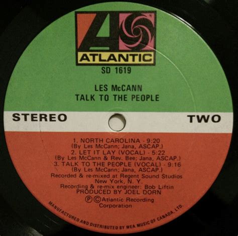 Les Mccann Talk To The People Vinyl Pursuit Inc