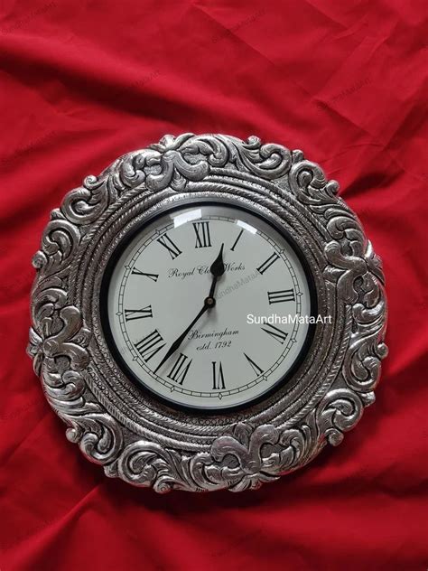 Silver Wall Clock At ₹ 8600piece Decorative Wall Clock In Udaipur