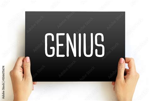 Genius Is A Person Who Displays Exceptional Intellectual Ability