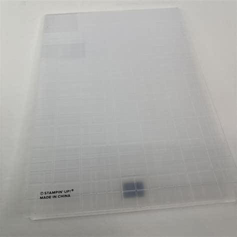 Stampin Up Forever Plaid 3d Embossing Folder Used 6” X 85” Ebay