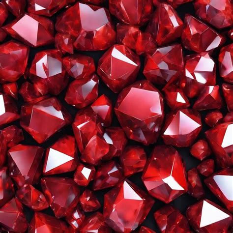Premium Ai Image 3d Rendered Abstract Red Crystals