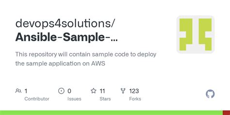 Github Devops4solutionsansible Sample Application Deployment This Repository Will Contain