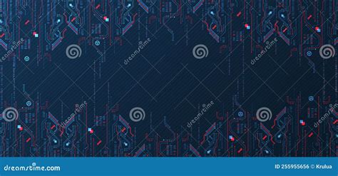 Abstract Technology Concept Computer Code Background Stock Vector