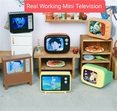 Real Working Miniature Television Tv Perfect For Your Etsy
