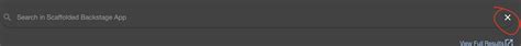 🐛 Bug Report Ux On Search Pop Up The X Button On The Corner Is Not