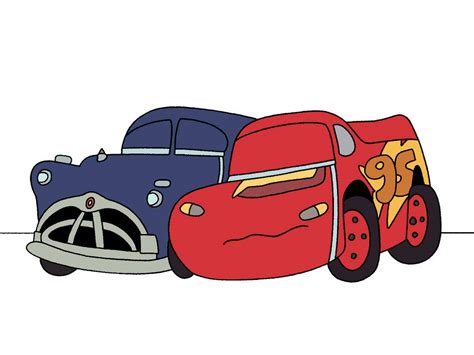 Lightning Mcqueen And Doc Hudson Hug By Daniellathedisneyfan On Deviantart