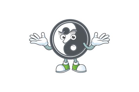 Yin Yang Cartoon Character Style Gráfico Por Kongvector2020 · Creative