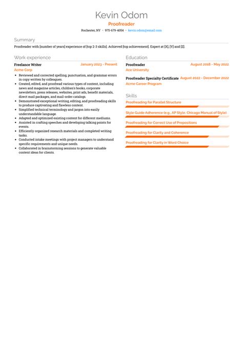 Best Proofreader Resume Examples That Land Jobs Best Proofreader Resume Examples That Land Jobs