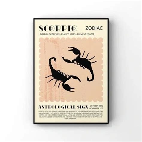 Triad Art And Design Art Scorpio Zodiac Poster Horoscope